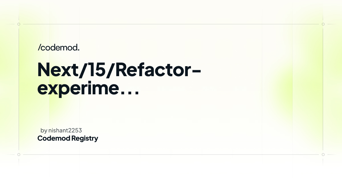 Next/15/Refactor-experimental.serverComponentsExternalPackages-to ...