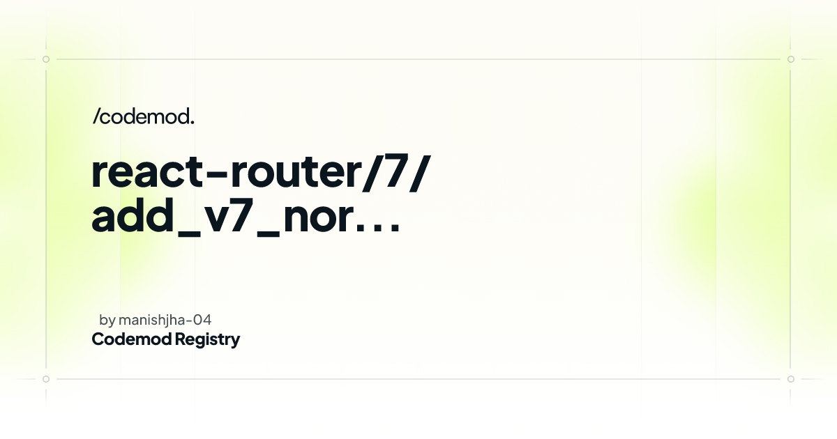 react-router/7/add_v7_normalizeFormMethod - Codemod Registry